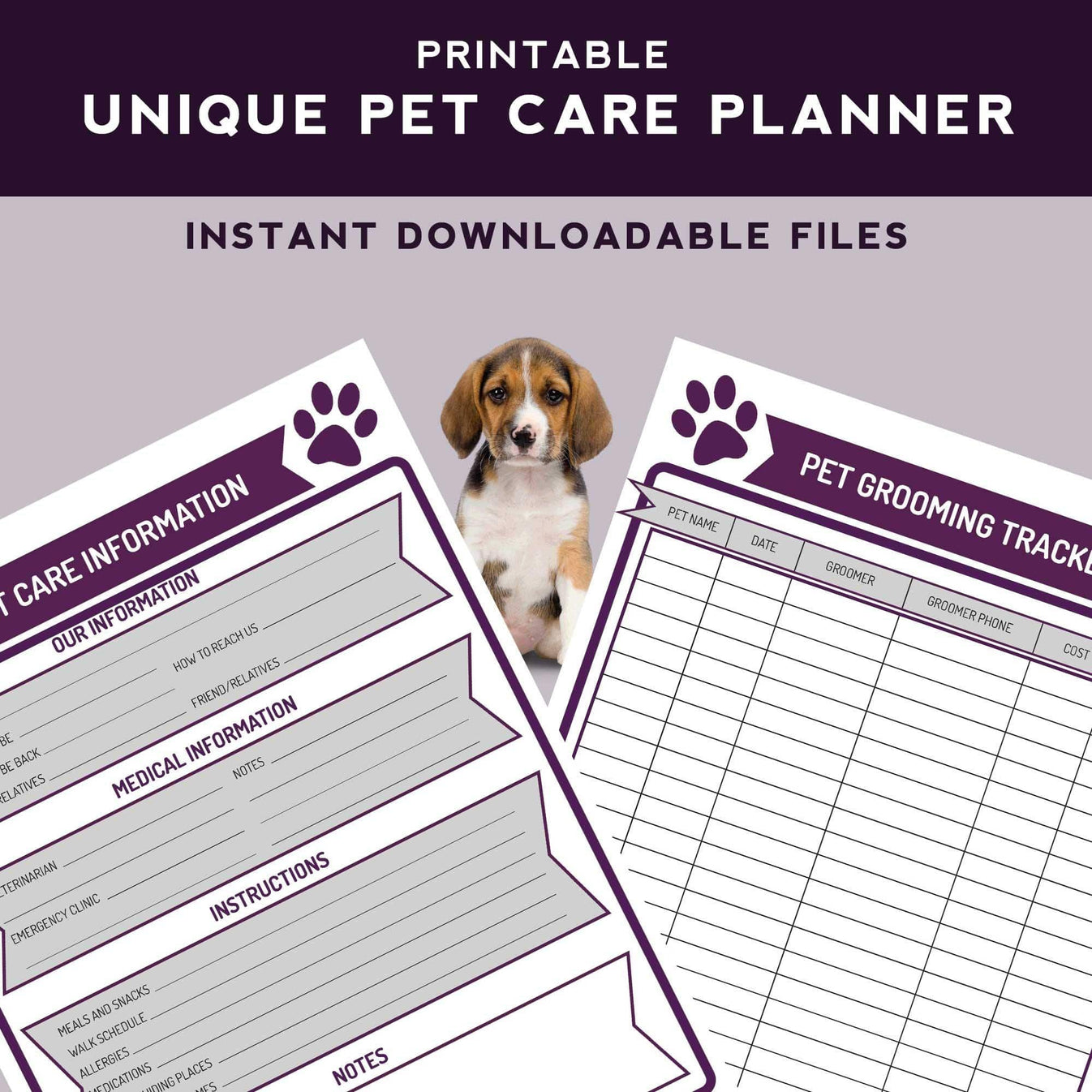 Pet Care Planner | Organize Your Pet's Health – Pooch Ooze